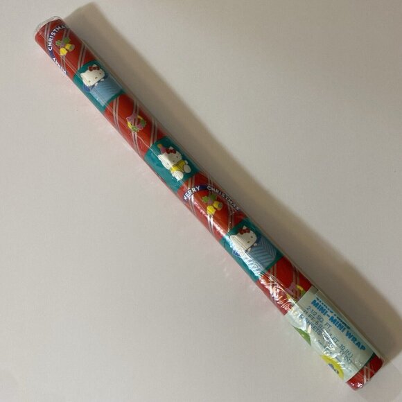 Sanrio | Other | Vintage Sanrio 976 Hello Kitty Christmas Red Wrapping ...
